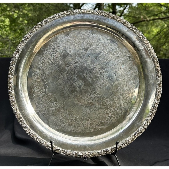 Oneida | Dining | Vintage Oneida Silversmiths 5 Round Silverplate ...